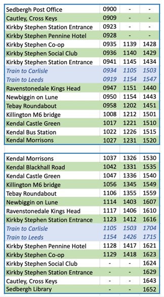 Western Dales Bus | - S5 Kirkby Stephen Shopper
